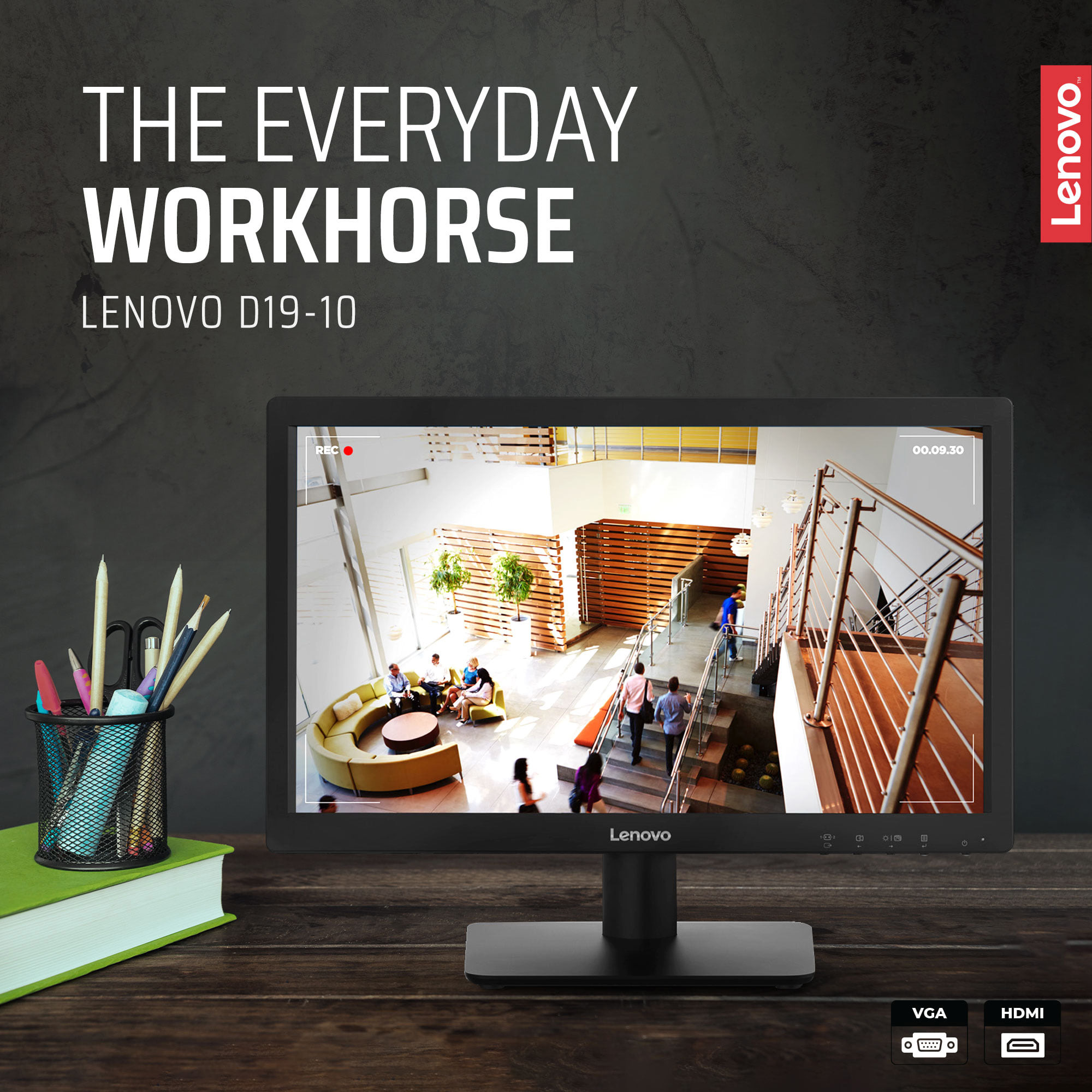 Lenovo D19-10 18.5″ WLED Monitor – laptop.lk