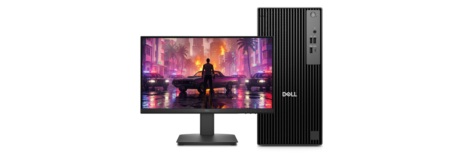 Dell Pro QCT 1250 Tower Desktop with Monitor | laptop.lk